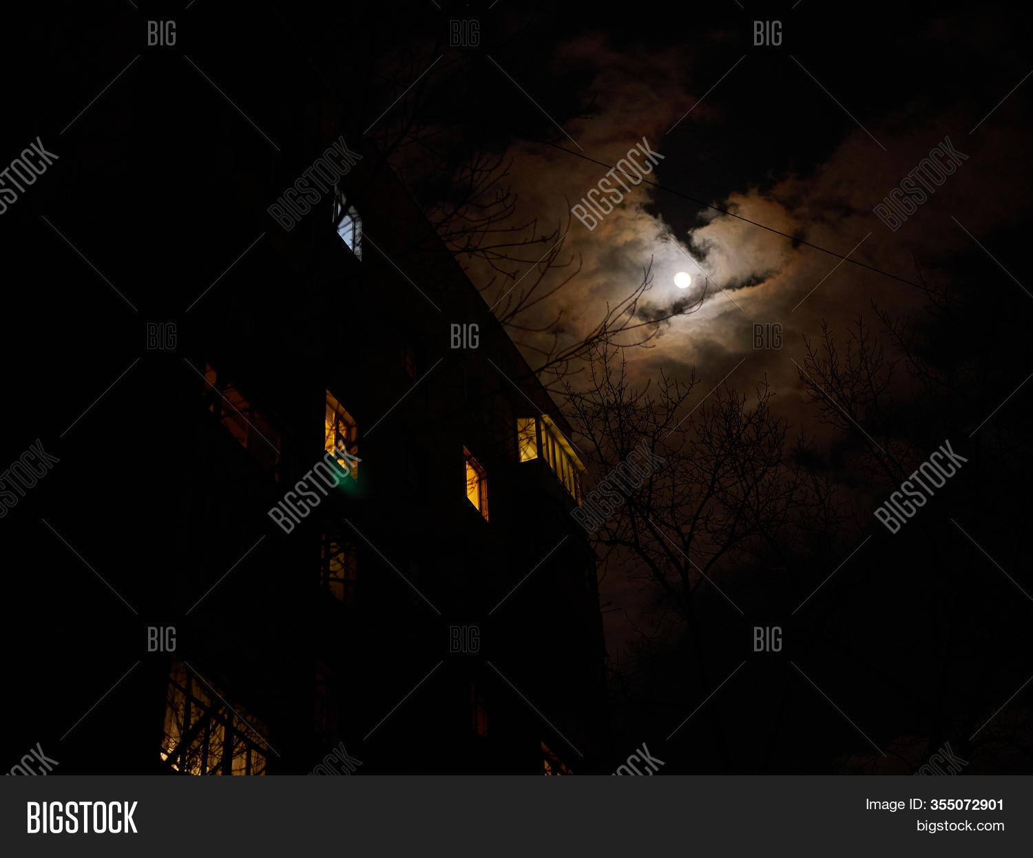 Yellow Light Windows Image & Photo (Free Trial) | Bigstock