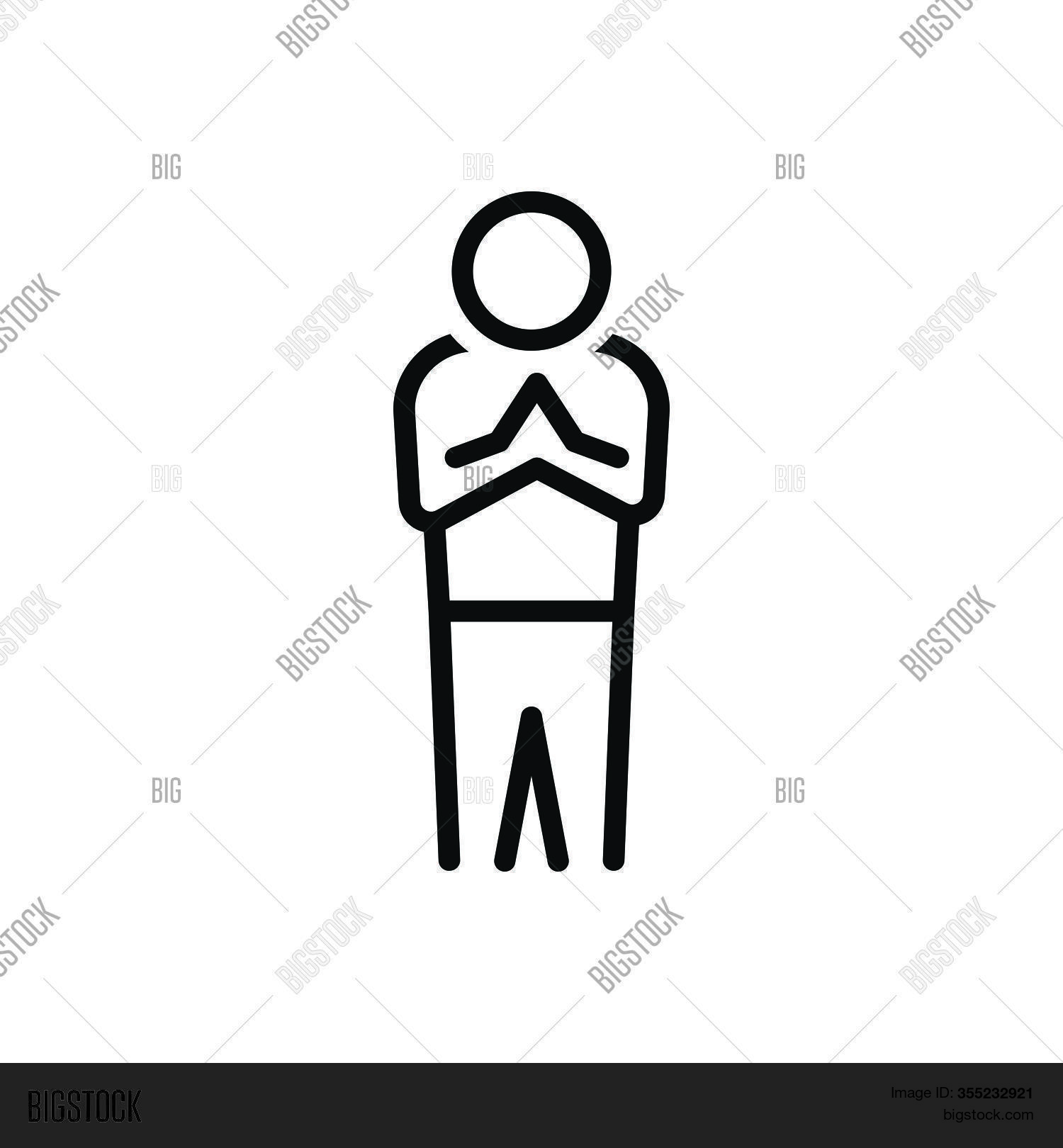 Black Line Icon Vector & Photo (Free Trial) | Bigstock