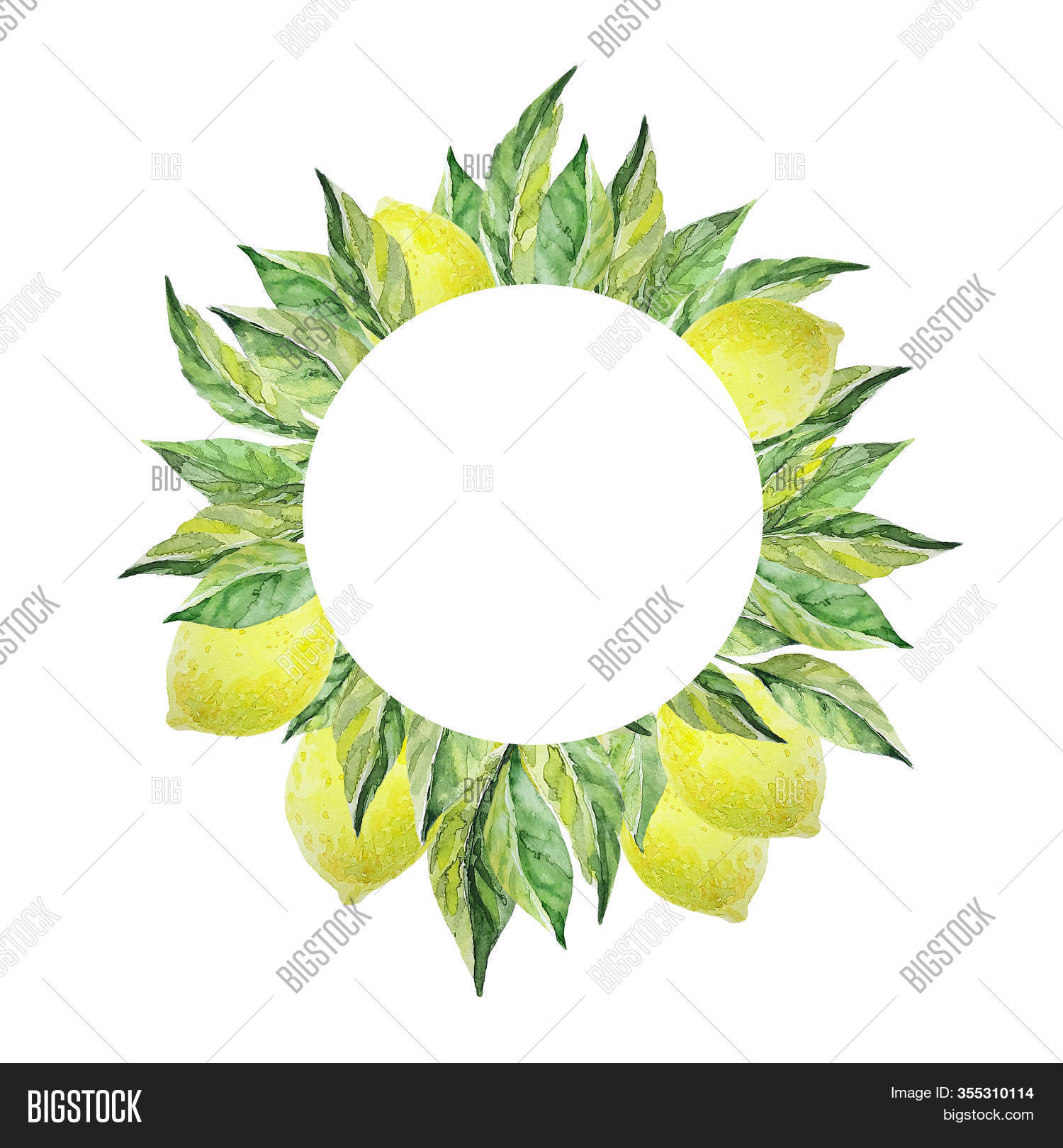 Round Frame Lemon Image & Photo (Free Trial) | Bigstock