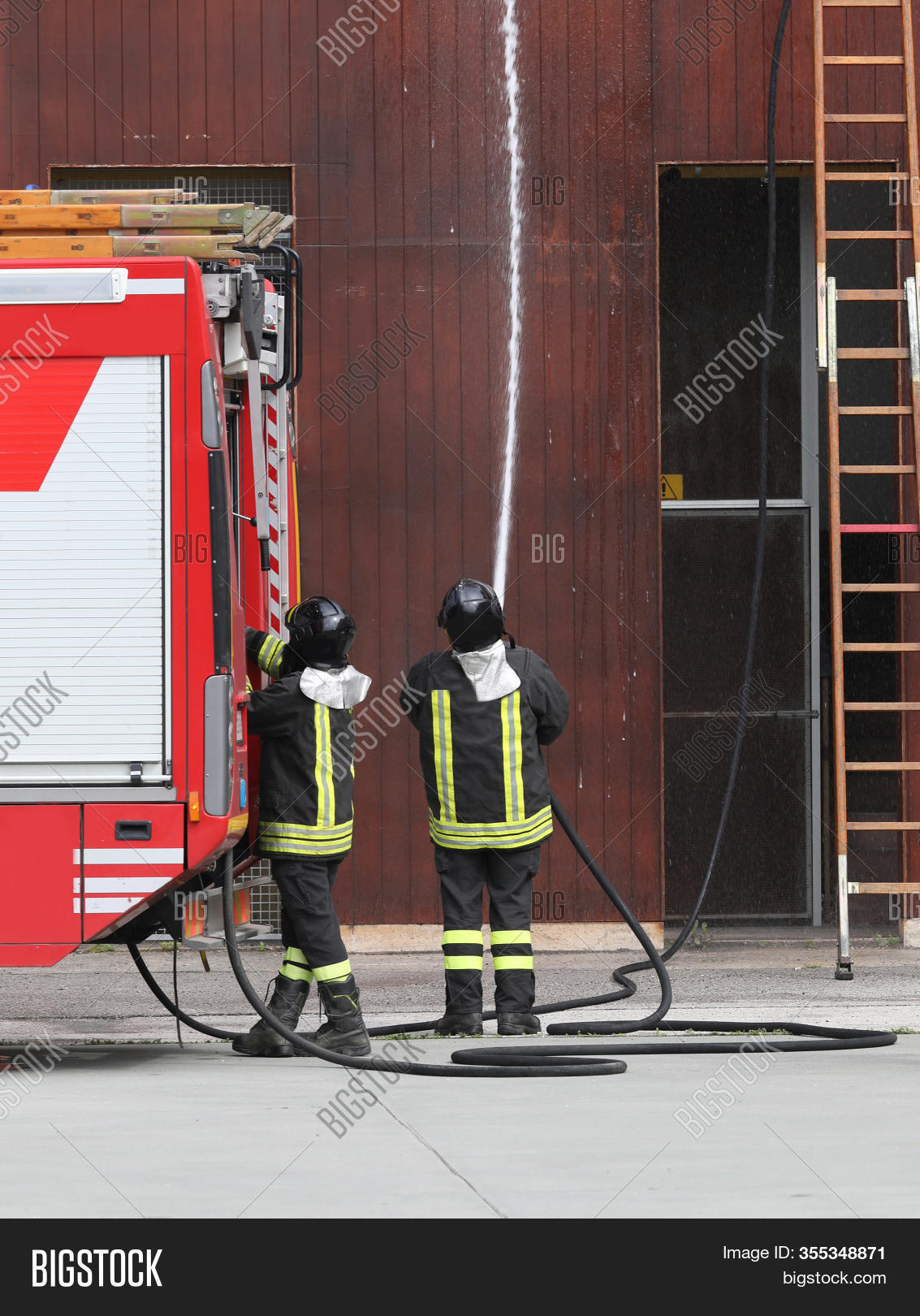 Two Firefighters Image & Photo (Free Trial) | Bigstock