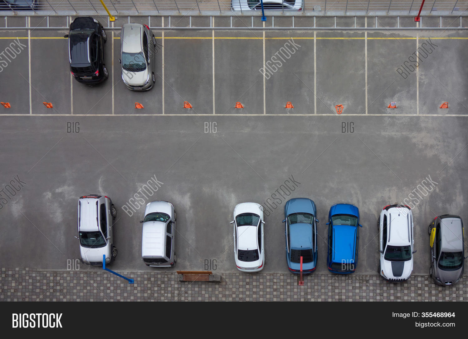 Car Parking Aerial Top Image & Photo (Free Trial) | Bigstock