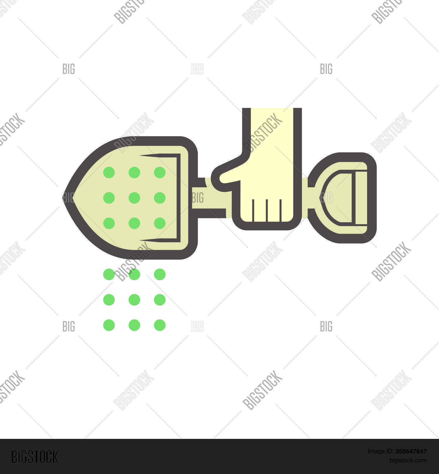 Cement Powder Pouring Vector & Photo (Free Trial) | Bigstock