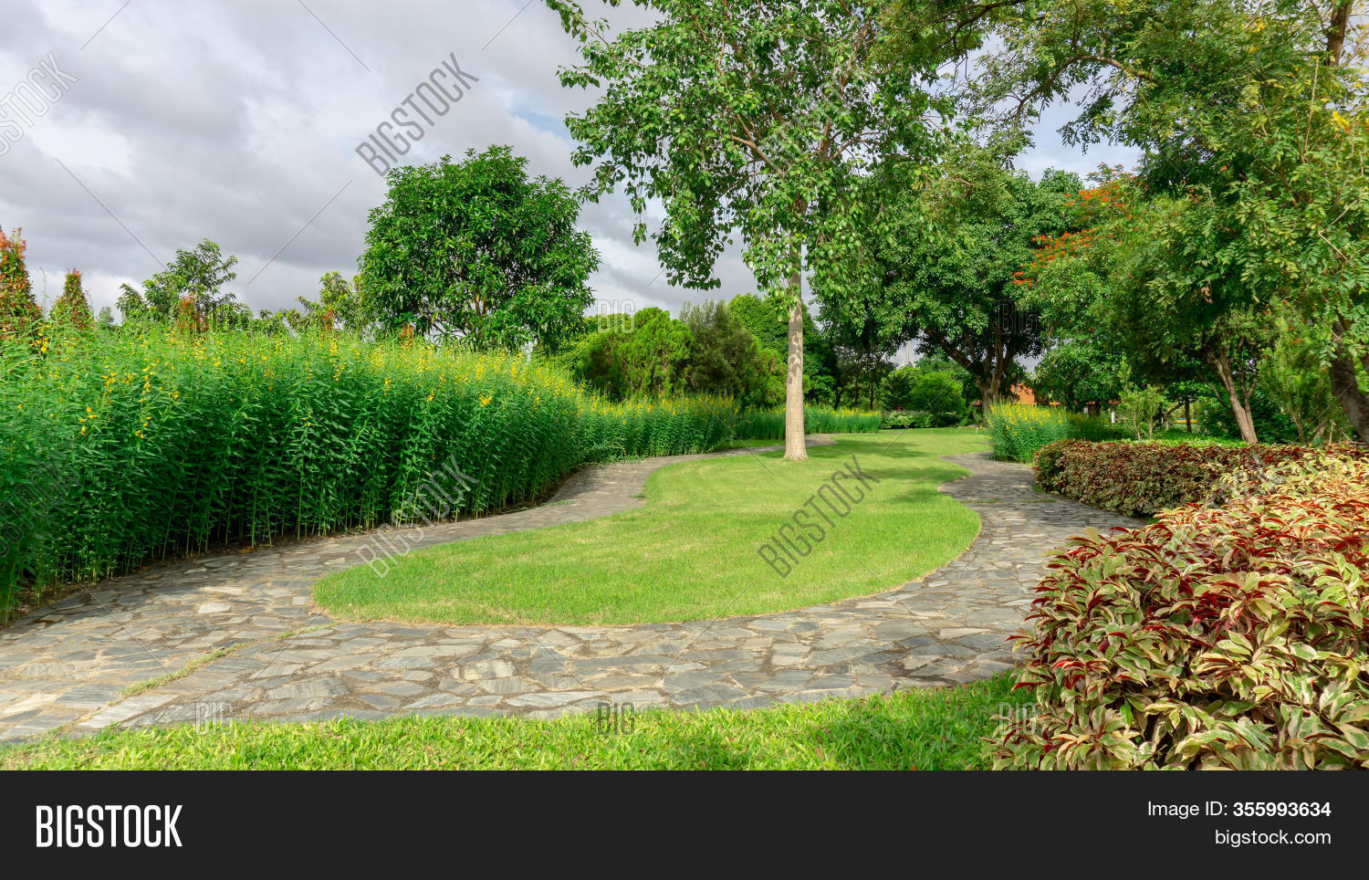 Jogging Track Garden Image & Photo (Free Trial) | Bigstock