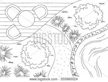 Landscape Top View Drawing