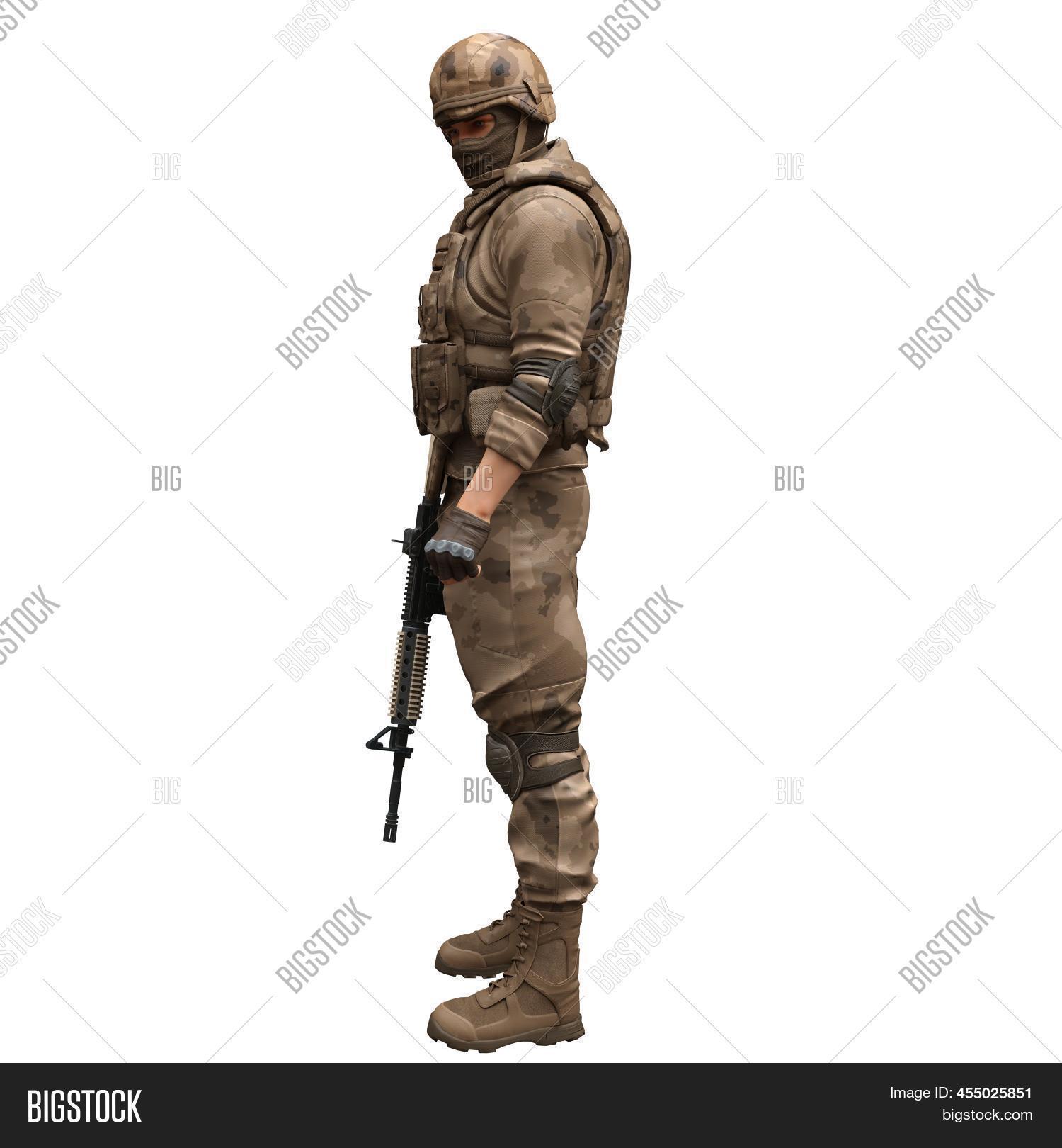 Soldier Machine Gun Image & Photo (Free Trial) | Bigstock