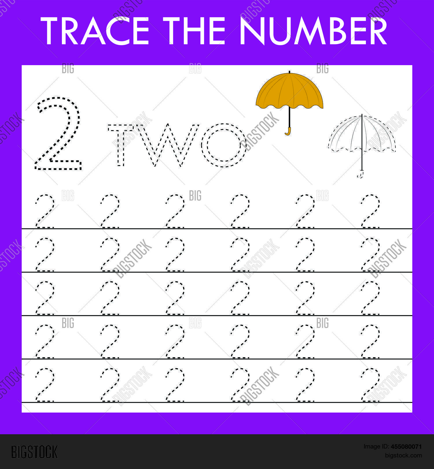 Number Two Stroke Vector & Photo (Free Trial) | Bigstock