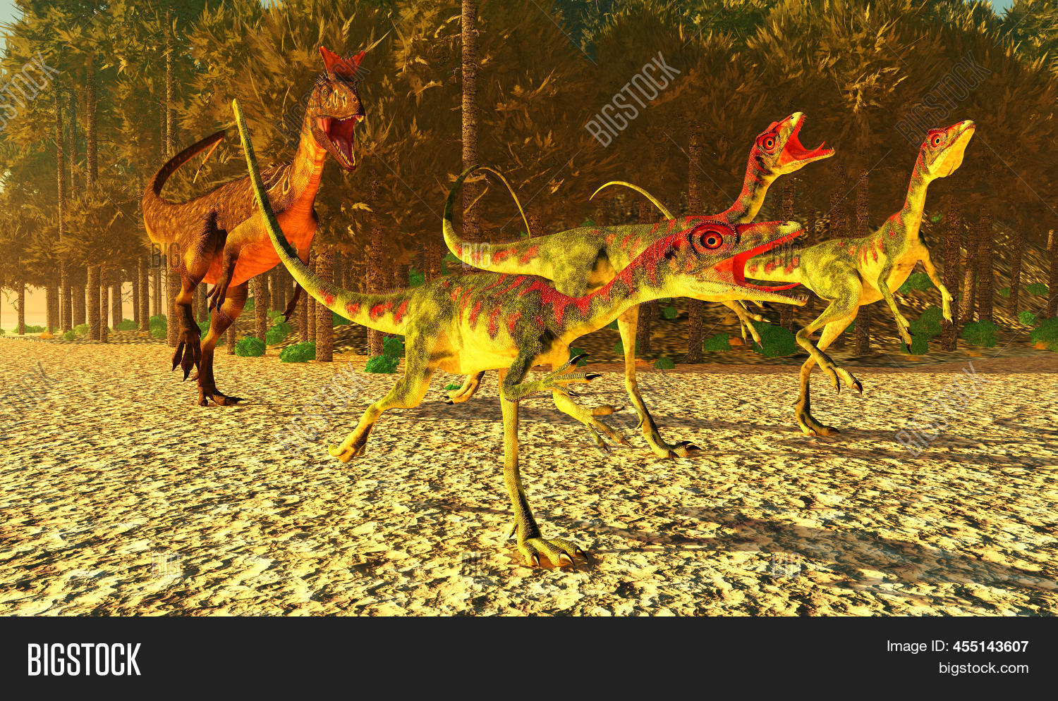 Compsognathus Runs Image & Photo (Free Trial) | Bigstock