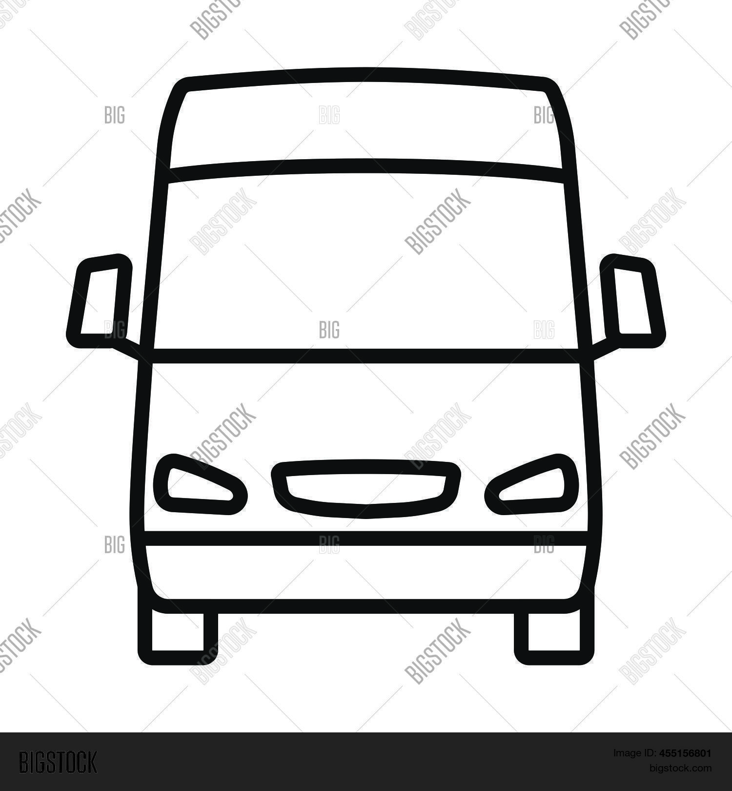Van Icon. Bold Vector & Photo (Free Trial) | Bigstock
