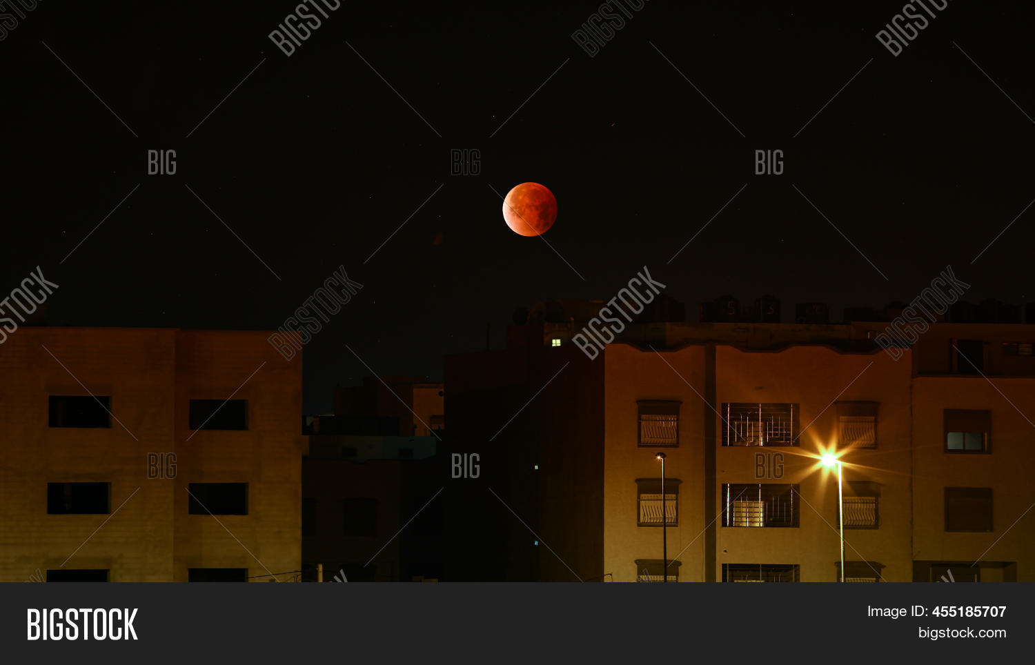 Red Moon Above Image & Photo (Free Trial) | Bigstock