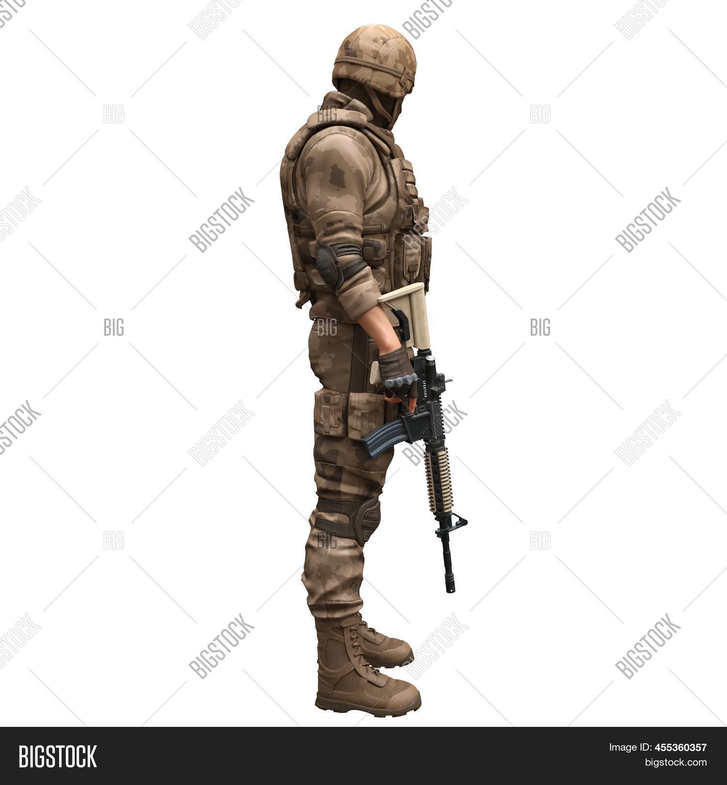 Soldier Machine Gun Image & Photo (Free Trial) | Bigstock