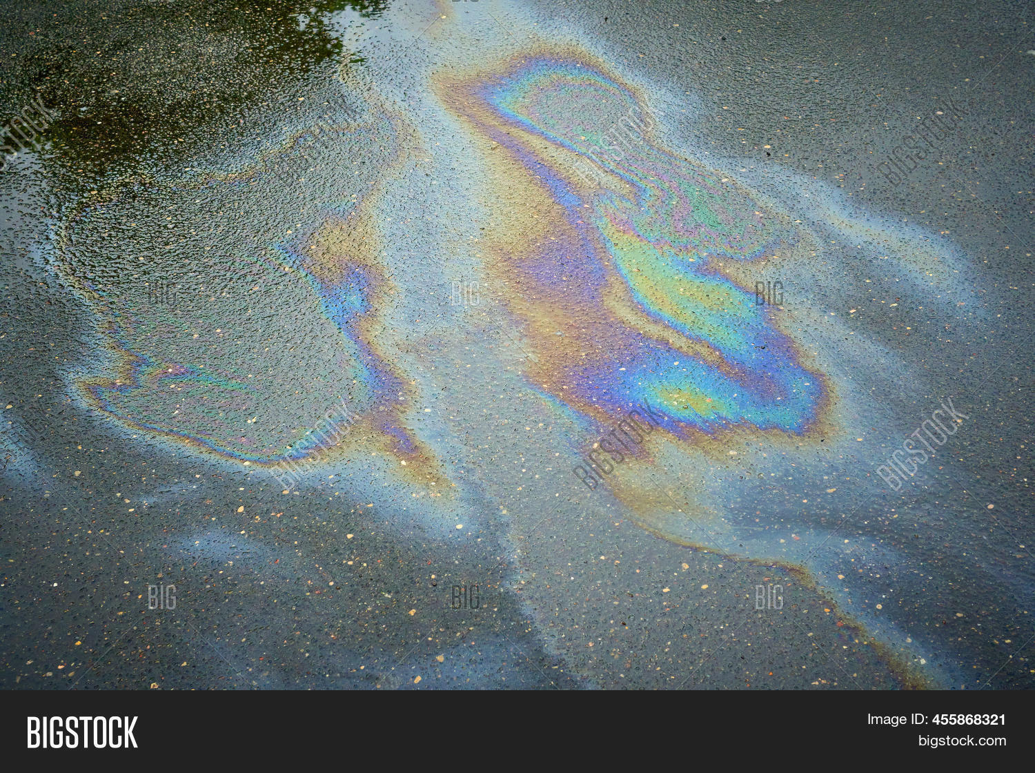 Gasoline Oil Spill On Image & Photo (Free Trial) | Bigstock