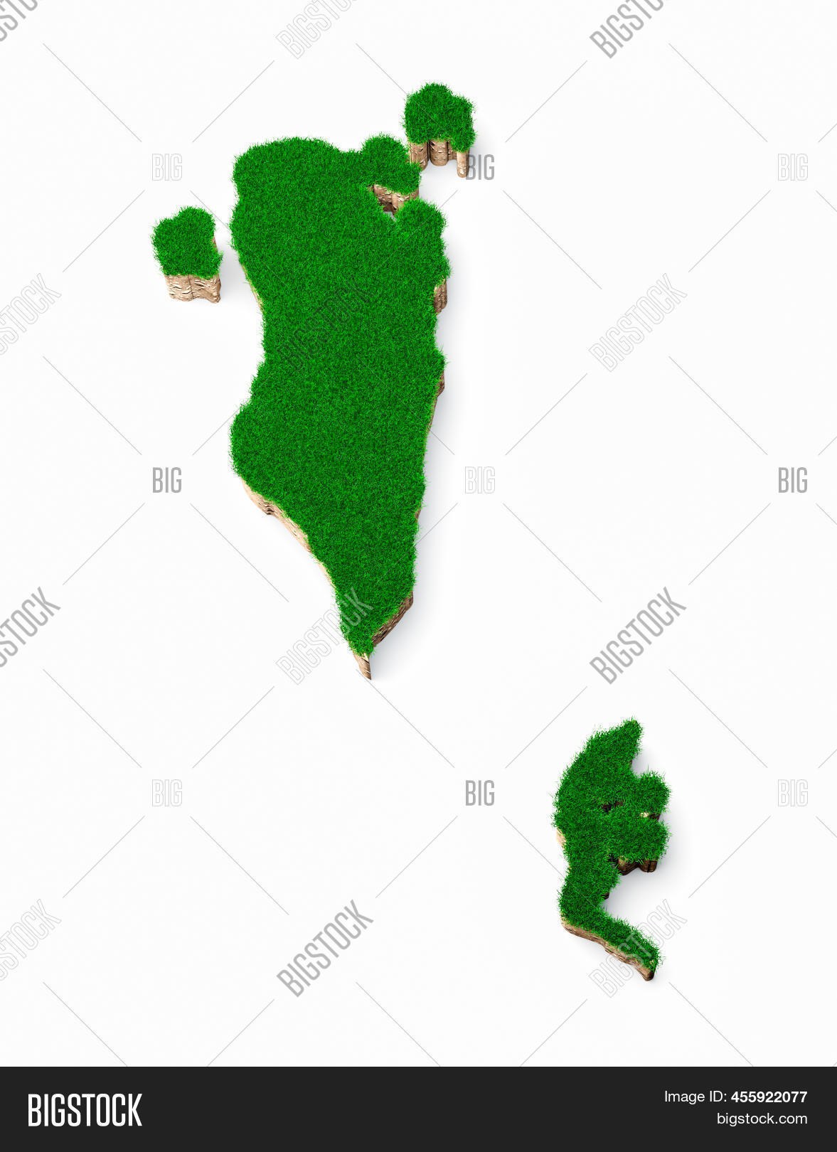 Bahrain Map Soil Land Image & Photo (Free Trial) | Bigstock