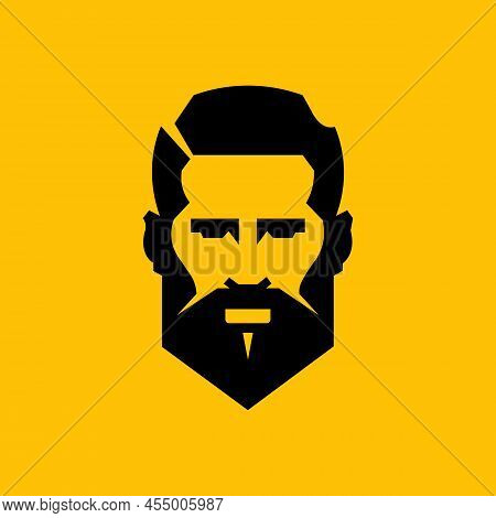 Man Face Logo Poster Vector & Photo (Free Trial) | Bigstock