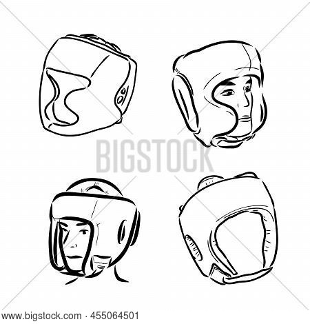 Boxer Helmet Sketch Vector & Photo (Free Trial) | Bigstock