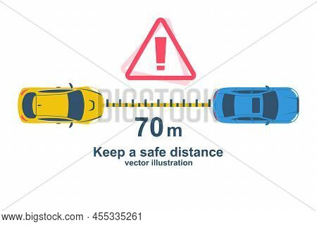 Distance Cars On Road Vector & Photo (Free Trial) | Bigstock