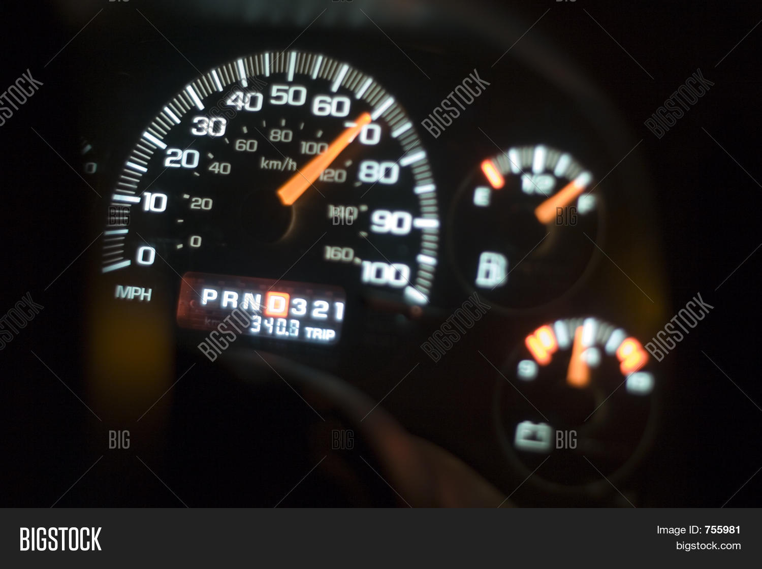 Car Speedometer Speeding