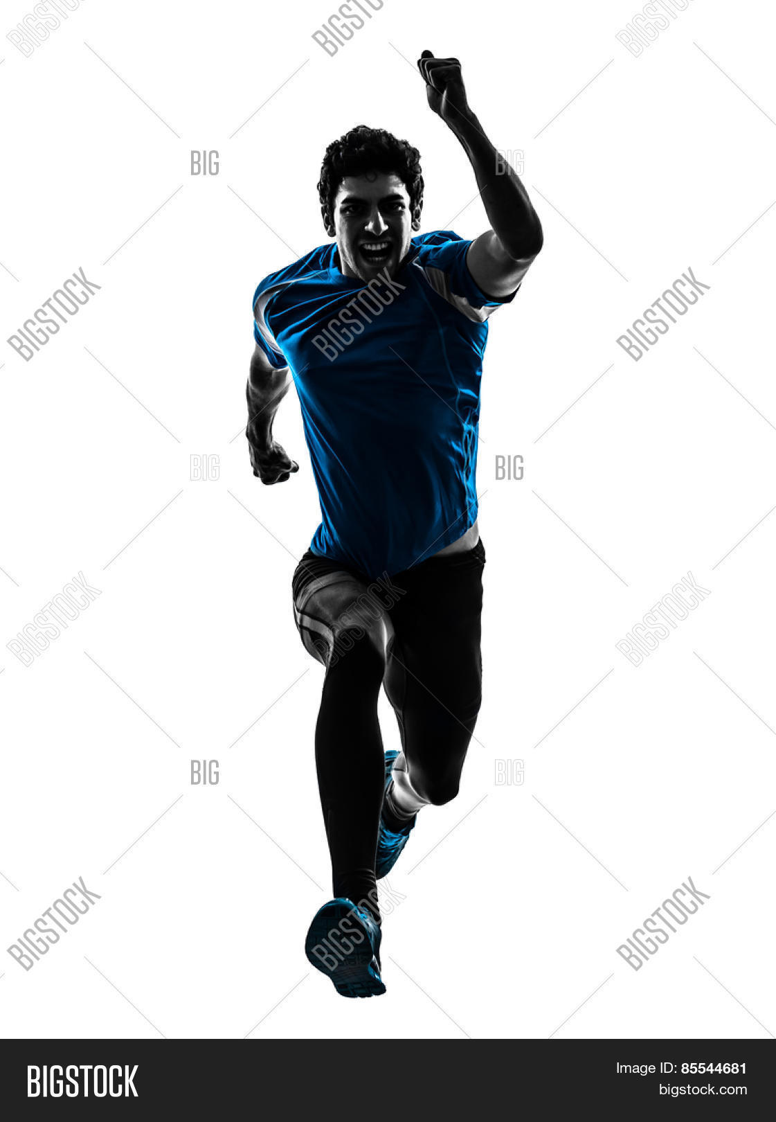 One Man Running Image & Photo (Free Trial) | Bigstock