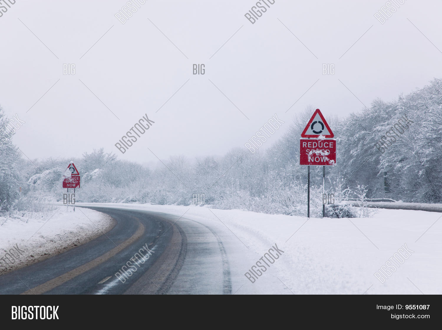 Road Reduce Speed Now Image & Photo (Free Trial) | Bigstock