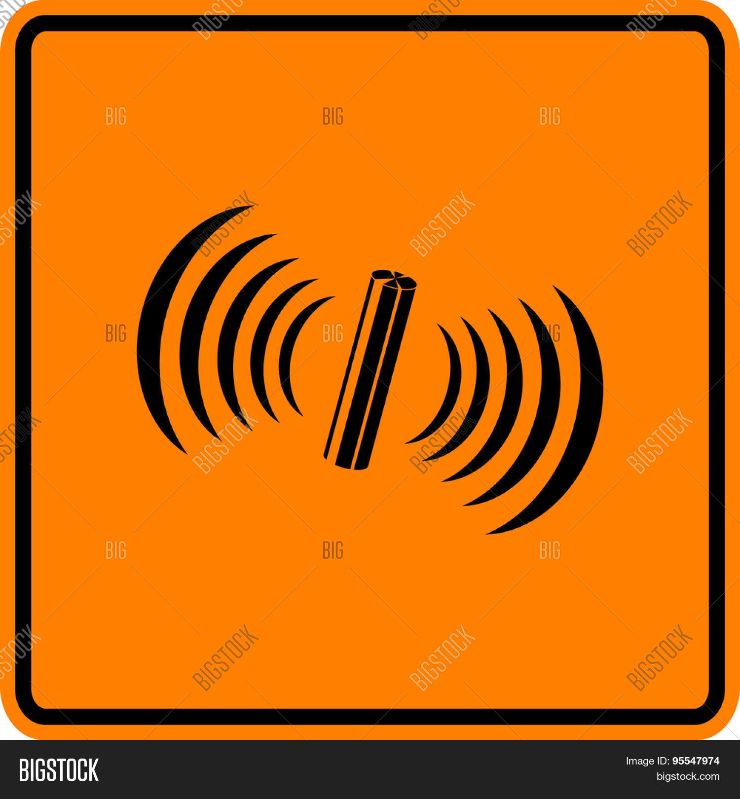 Radioactive Rod Sign Vector & Photo (Free Trial) | Bigstock