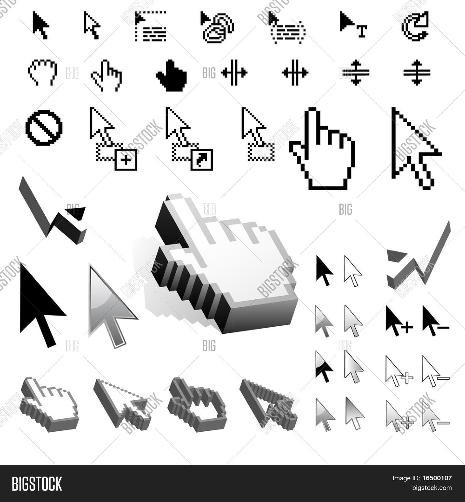 Largest Set Cursor Image & Photo (Free Trial) | Bigstock