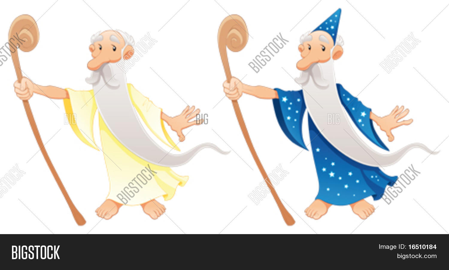 Two Types Wizard Vector & Photo (Free Trial) | Bigstock