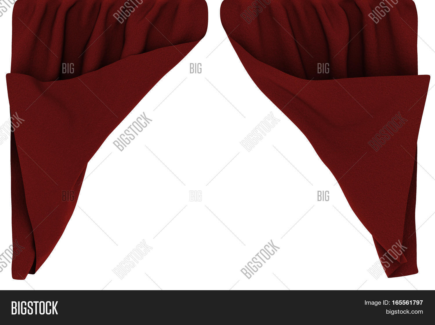 Curtain Isolated On Image & Photo (Free Trial) | Bigstock