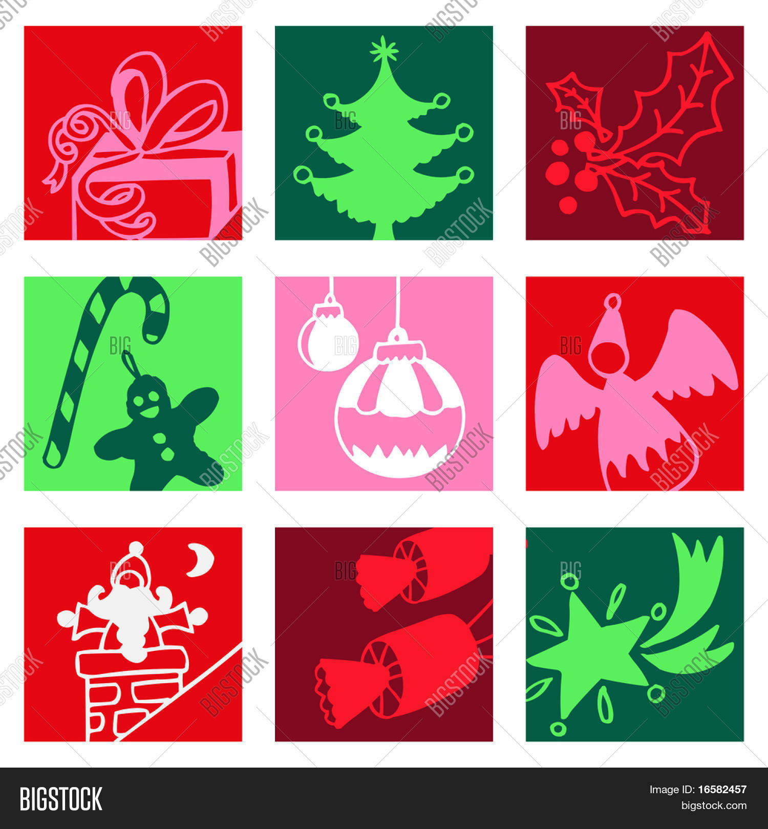 Christmas Pop-art - Vector & Photo (Free Trial) | Bigstock