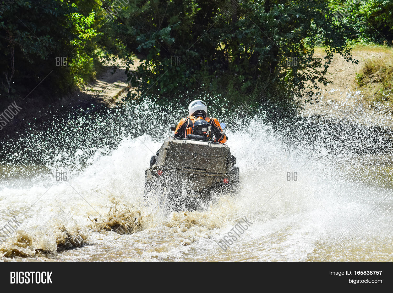 Man On ATV Crosses Image & Photo (Free Trial) | Bigstock