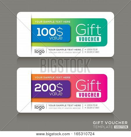 Vector Gift Voucher Vector & Photo (Free Trial) | Bigstock