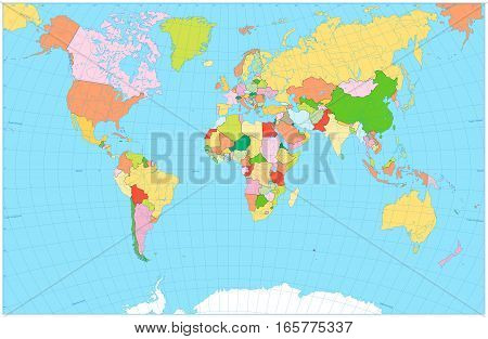 Blank Political World Vector & Photo (Free Trial) | Bigstock