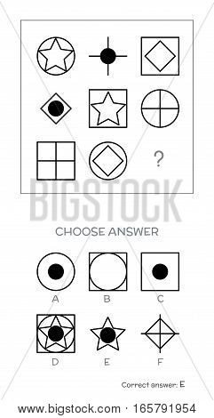 IQ Test. Choose Vector & Photo (Free Trial) | Bigstock