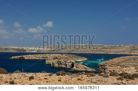 Panoramic View Comino Image & Photo (Free Trial) | Bigstock