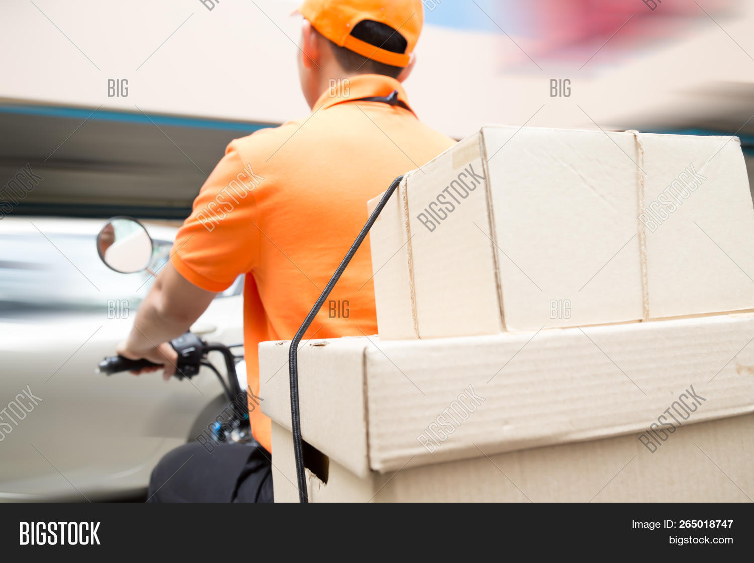 Delivery Man Ride Image & Photo (Free Trial) | Bigstock