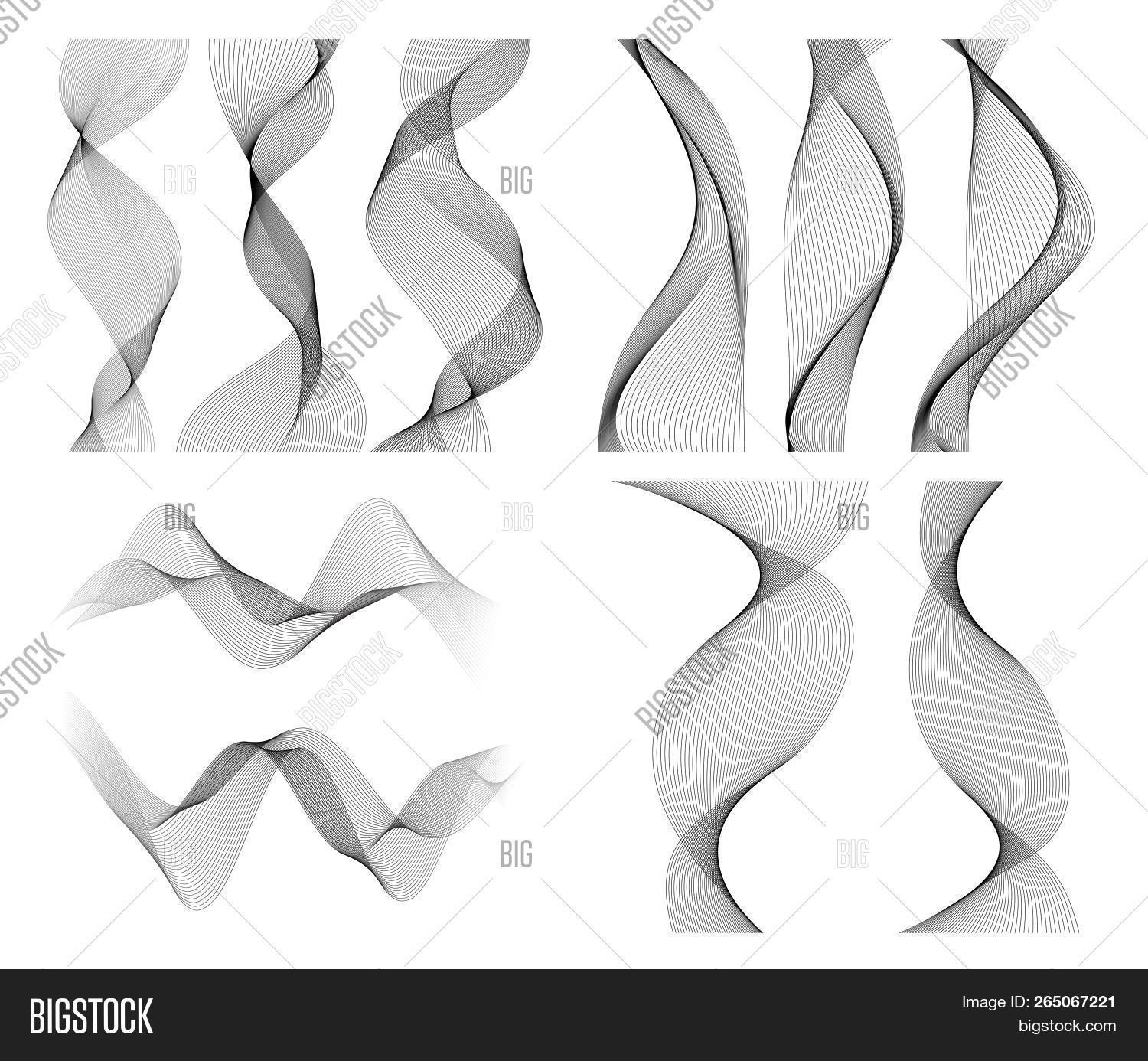 Wavy Lines Form Vector & Photo (Free Trial) | Bigstock