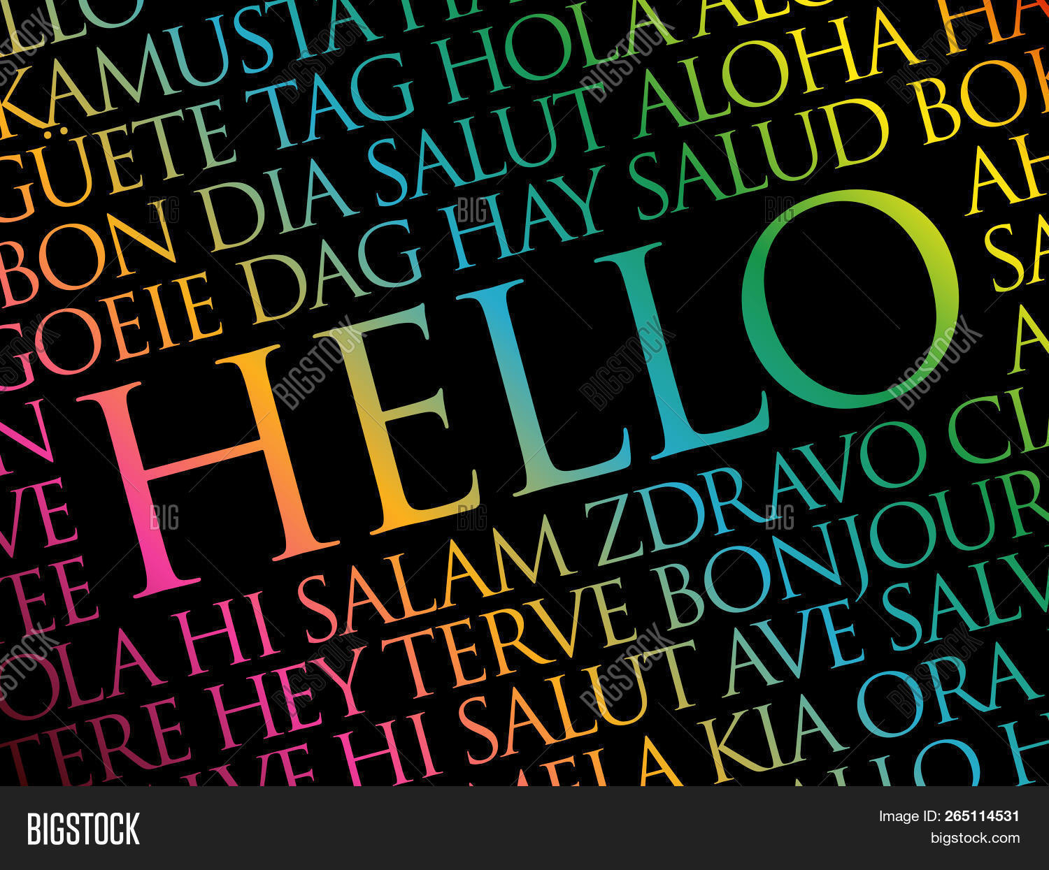 Hello Word Cloud Image & Photo (Free Trial) | Bigstock