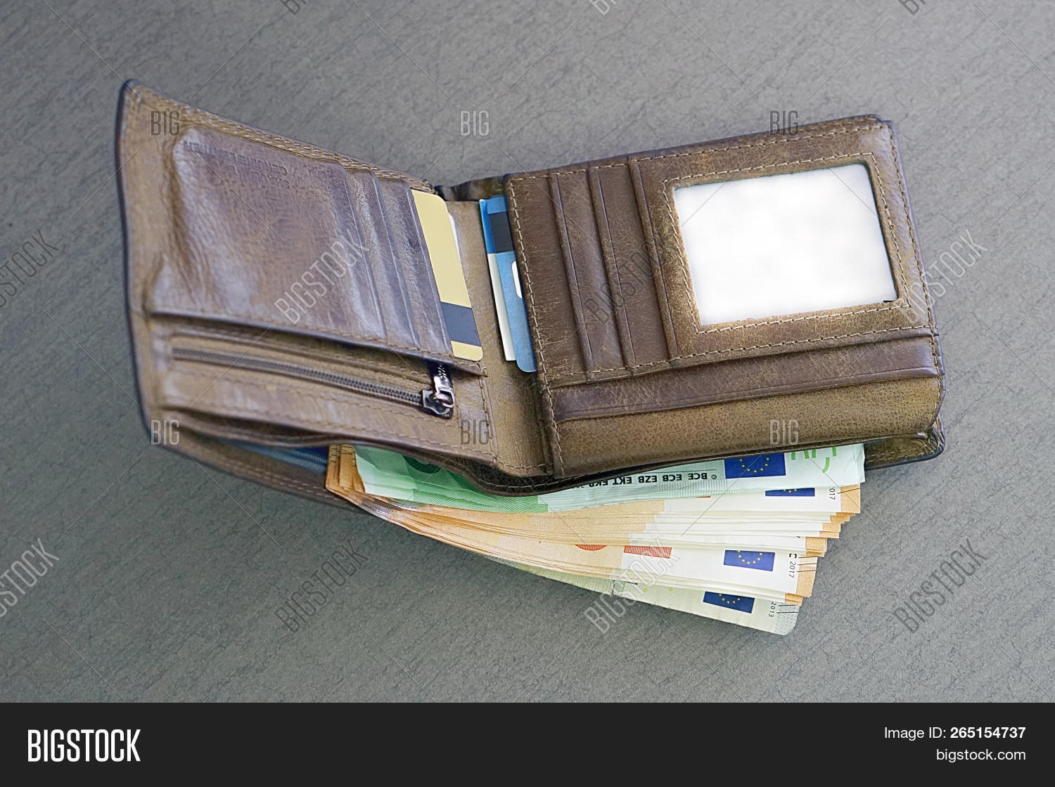 Wallet Stuffed Euro Image & Photo (Free Trial) | Bigstock
