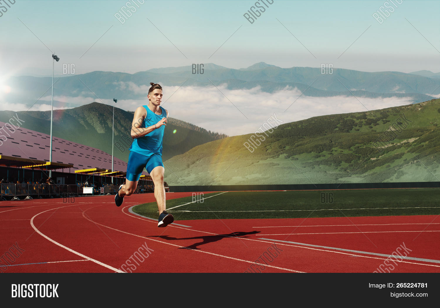 Man Running Track. Fit Image & Photo (Free Trial) | Bigstock