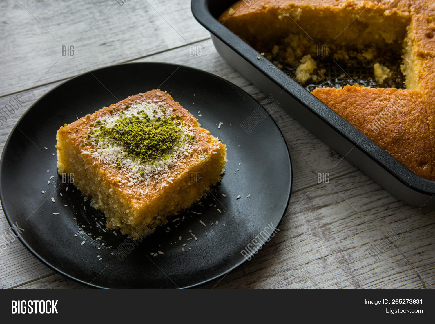 Turkish Dessert Revani Image & Photo (Free Trial) | Bigstock