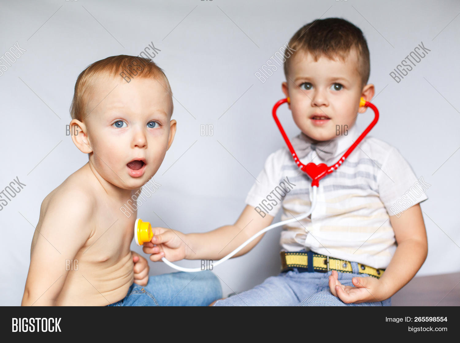 Two Little Boys Using Image & Photo (Free Trial) | Bigstock