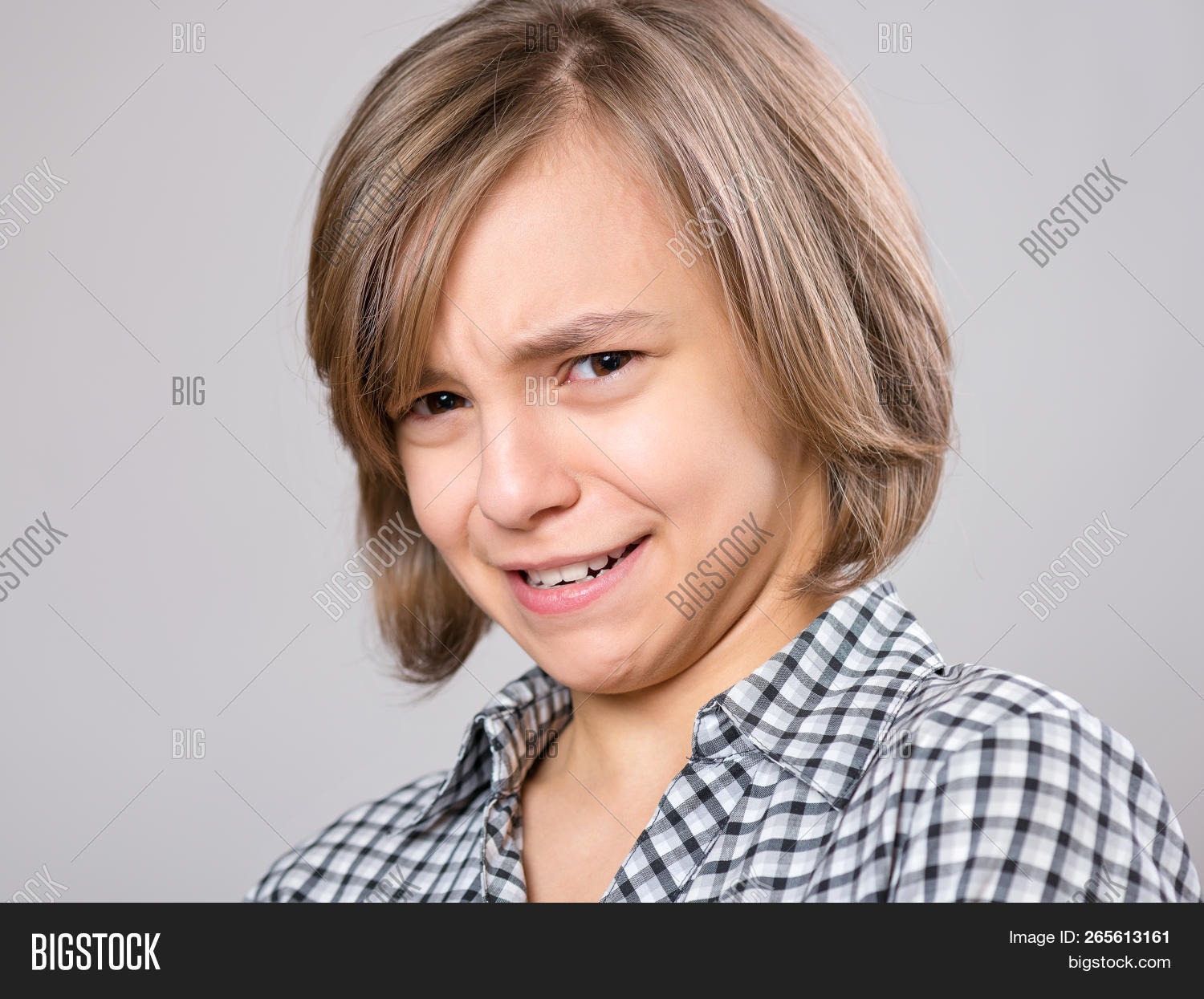 Disgusted Face Child