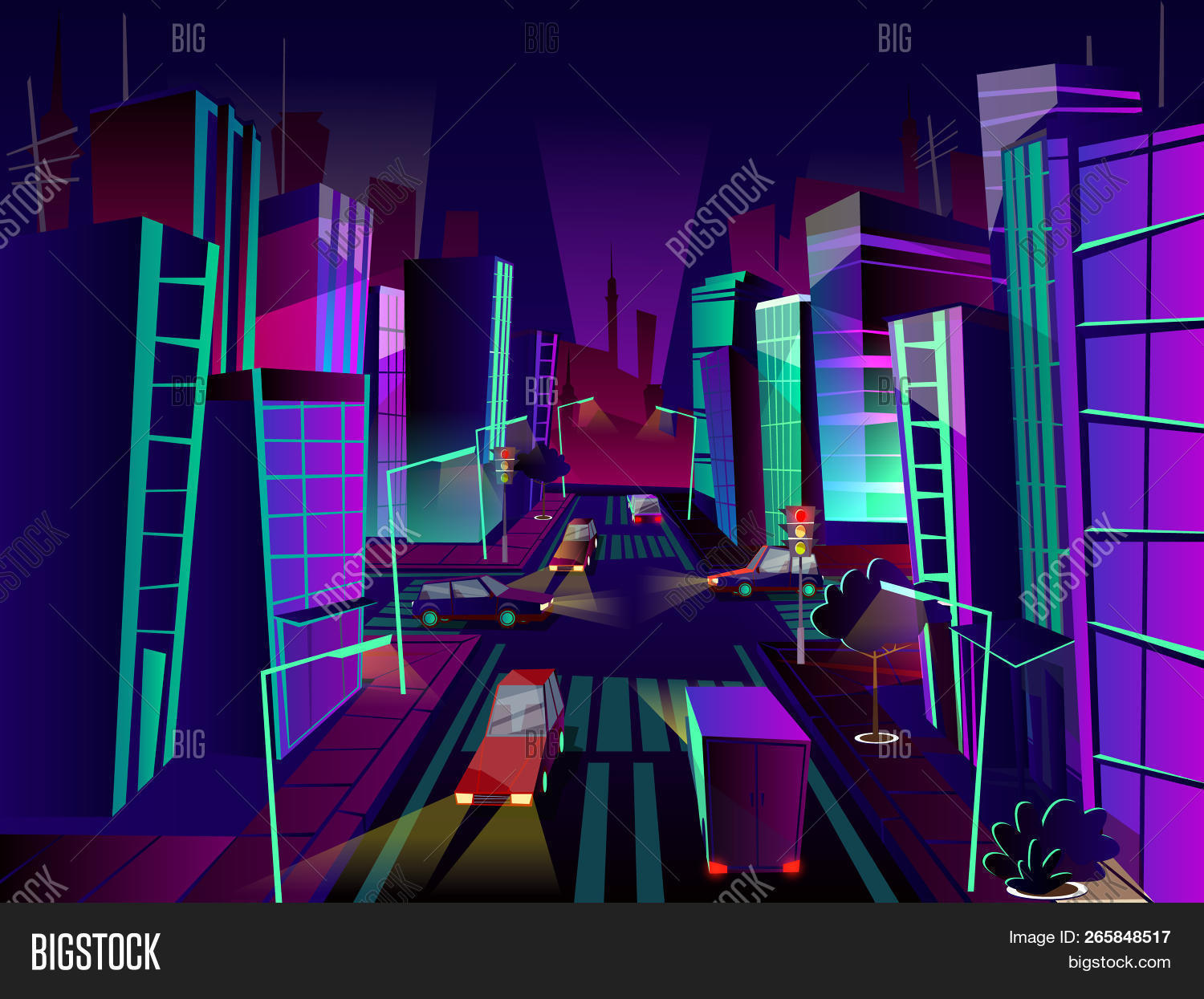 City Night Street Image & Photo (Free Trial) | Bigstock