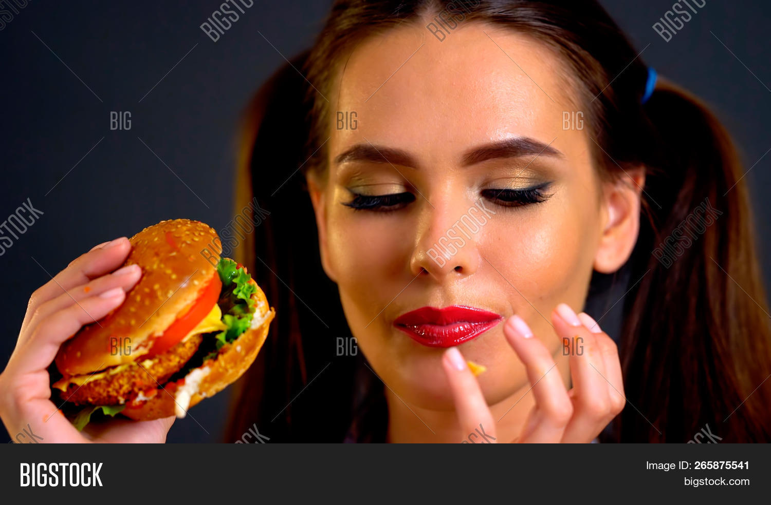 Woman Bite Big Image & Photo (Free Trial) | Bigstock