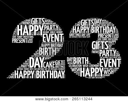 Happy 23rd Birthday Image & Photo (Free Trial) | Bigstock