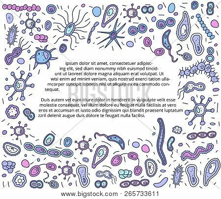 Bacteria Cells Border Vector & Photo (Free Trial) | Bigstock