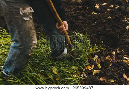 Man Digging Garden. Image & Photo (Free Trial) | Bigstock