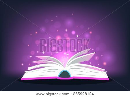 Magic Book. Open Book Vector & Photo (Free Trial) | Bigstock