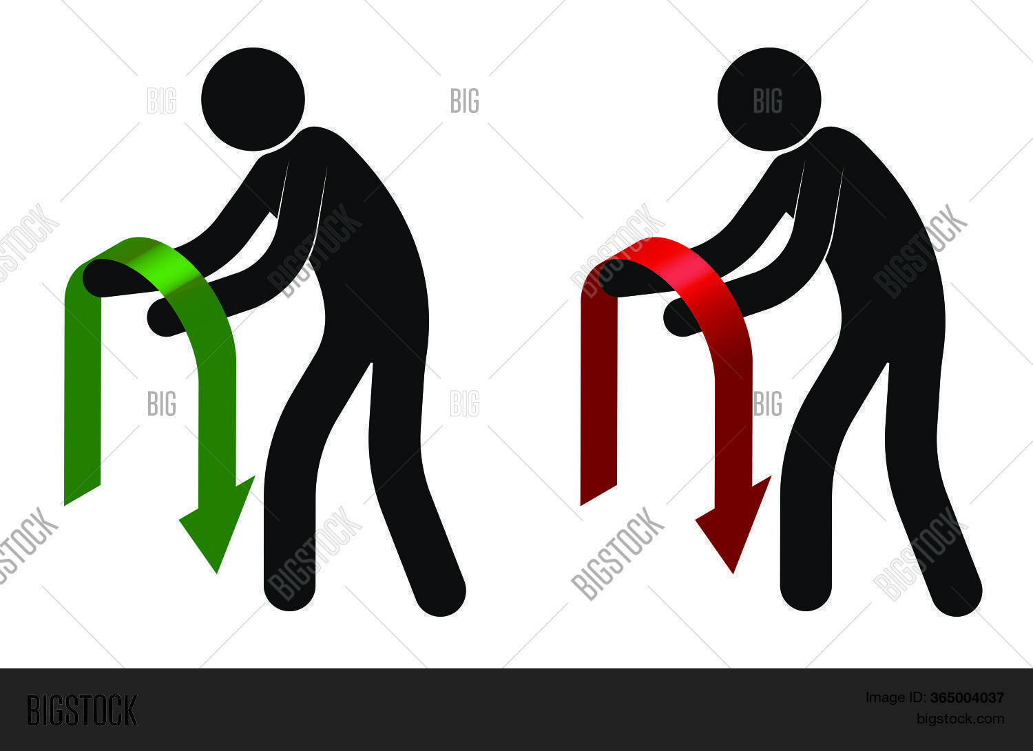 Crisis. Man Holds Vector & Photo (Free Trial) | Bigstock