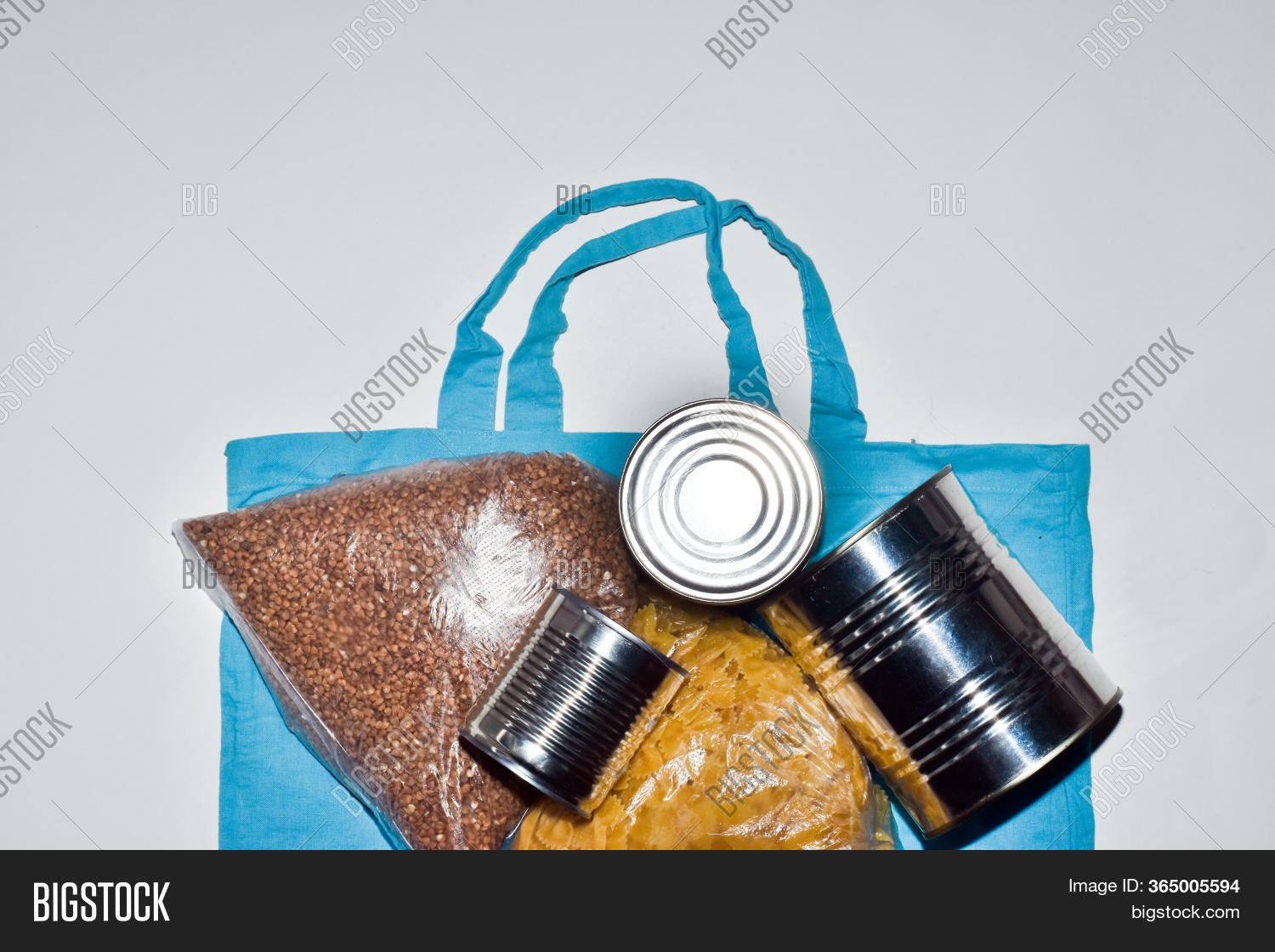 Blue Bag Food Supplies Image & Photo (Free Trial) | Bigstock