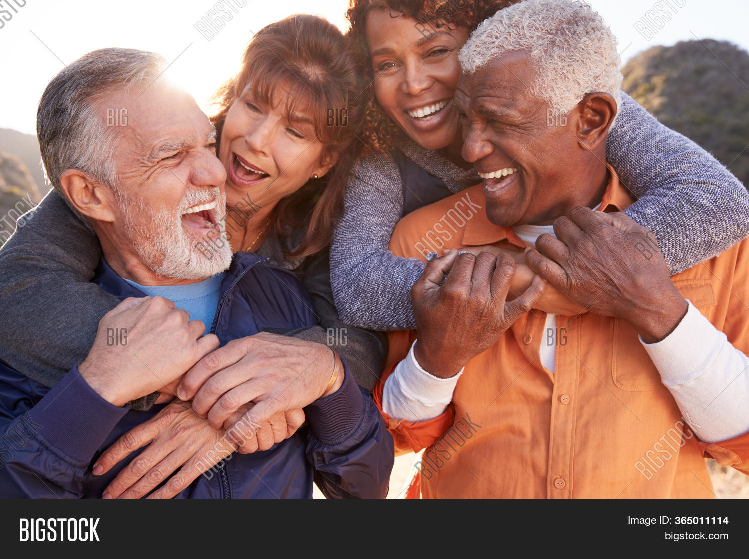 Smiling Senior Friends Image & Photo (Free Trial) | Bigstock