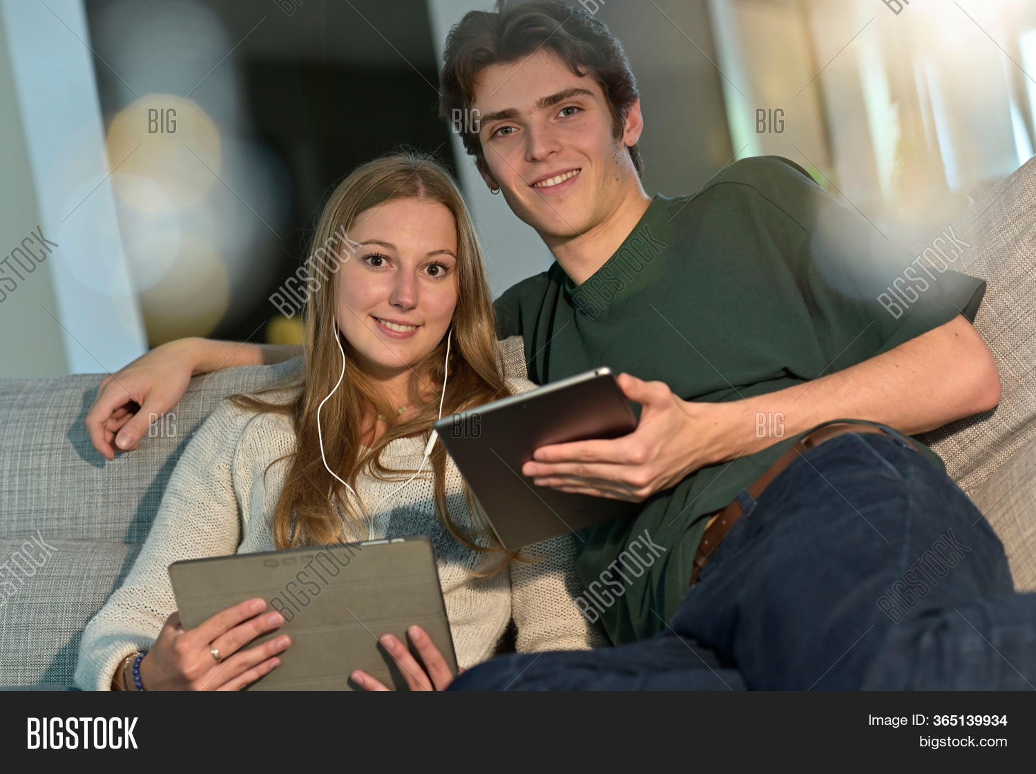 Young Couple Connected Image & Photo (Free Trial) | Bigstock